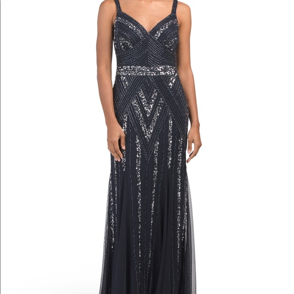 MARINA | Dresses | Marina Long Beaded Gown | Poshmark